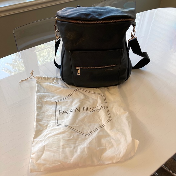 Fawn Design | Bags | The Original Diaper Bag By Fawn In Black | Poshmark